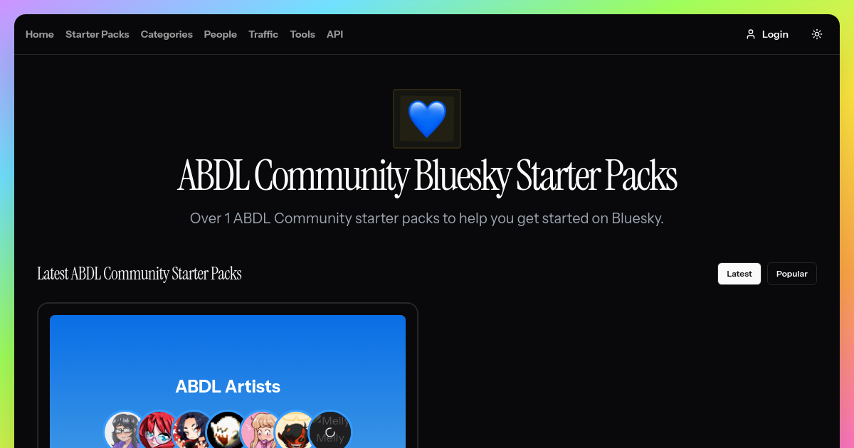 ABDL Community Bluesky Starter Packs [1+ Lists • Sep 2025]