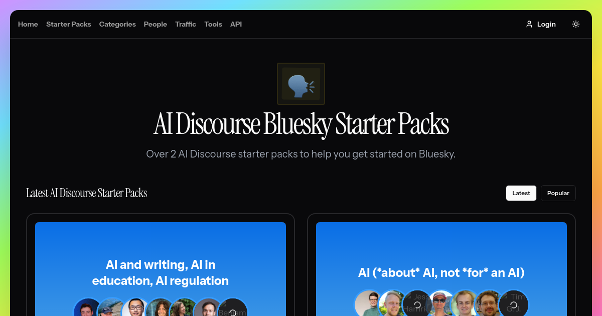 AI Discourse Bluesky Starter Packs [2+ Lists • Jun 2025]
