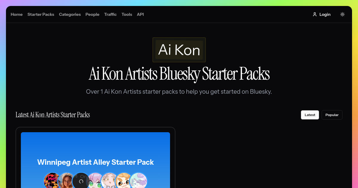 Ai Kon Artists Bluesky Starter Packs [1+ Lists • May 2025]