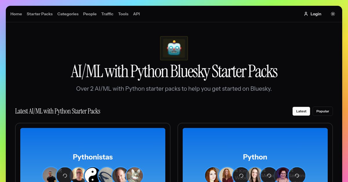AI/ML with Python Bluesky Starter Packs [2+ Lists • Jul 2025]