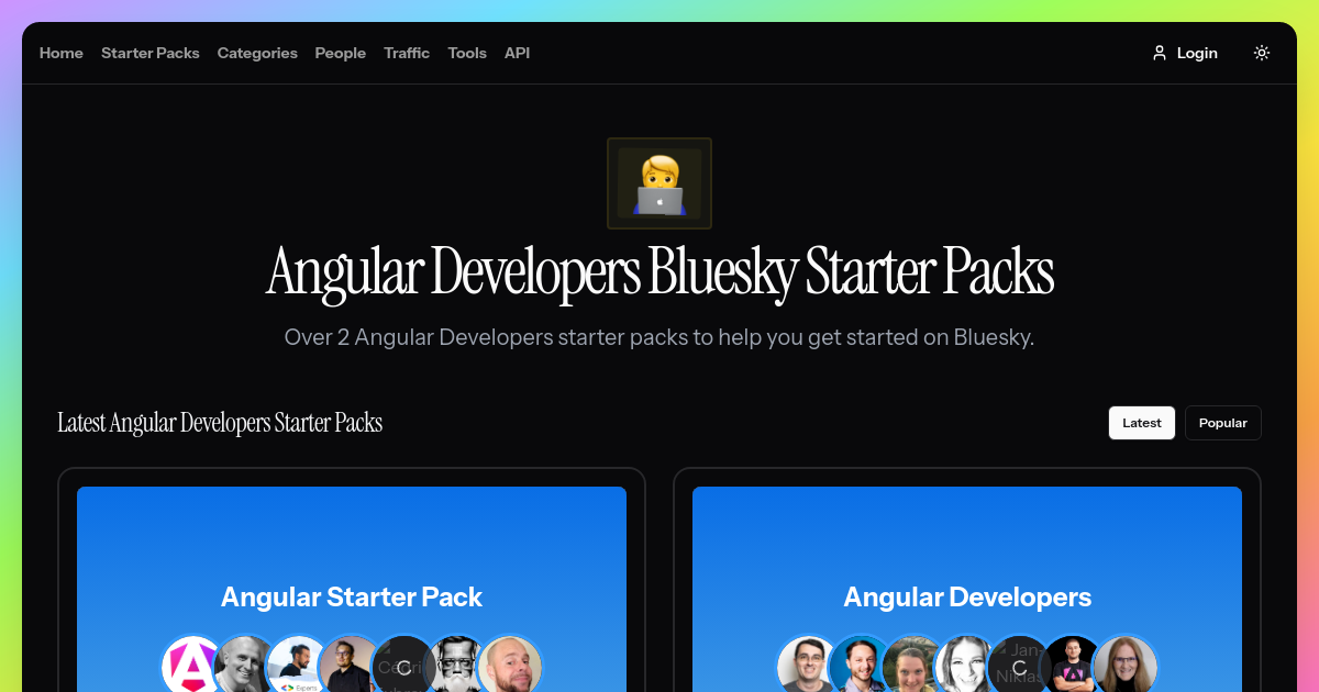 Angular Developers Bluesky Starter Packs [1+ Lists • Dec 2024]