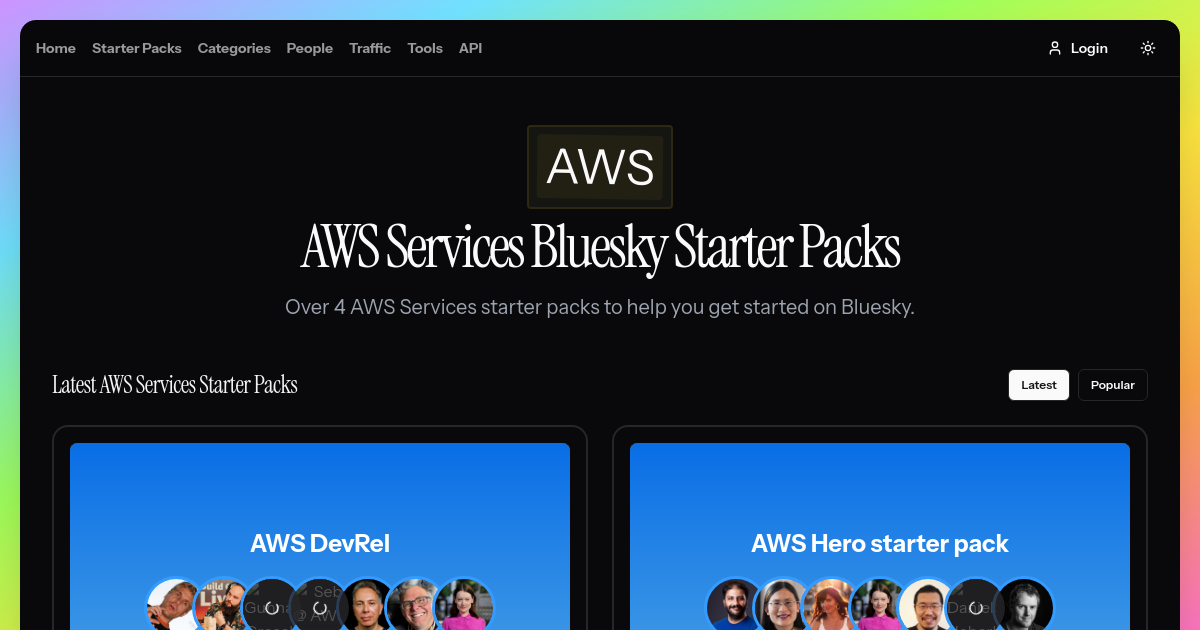 AWS Services Bluesky Starter Packs [2+ Lists • Dec 2024]