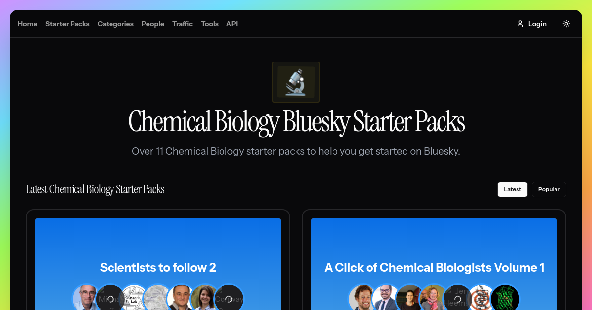Chemical Biology Bluesky Starter Packs [11+ Lists • Jun 2025]