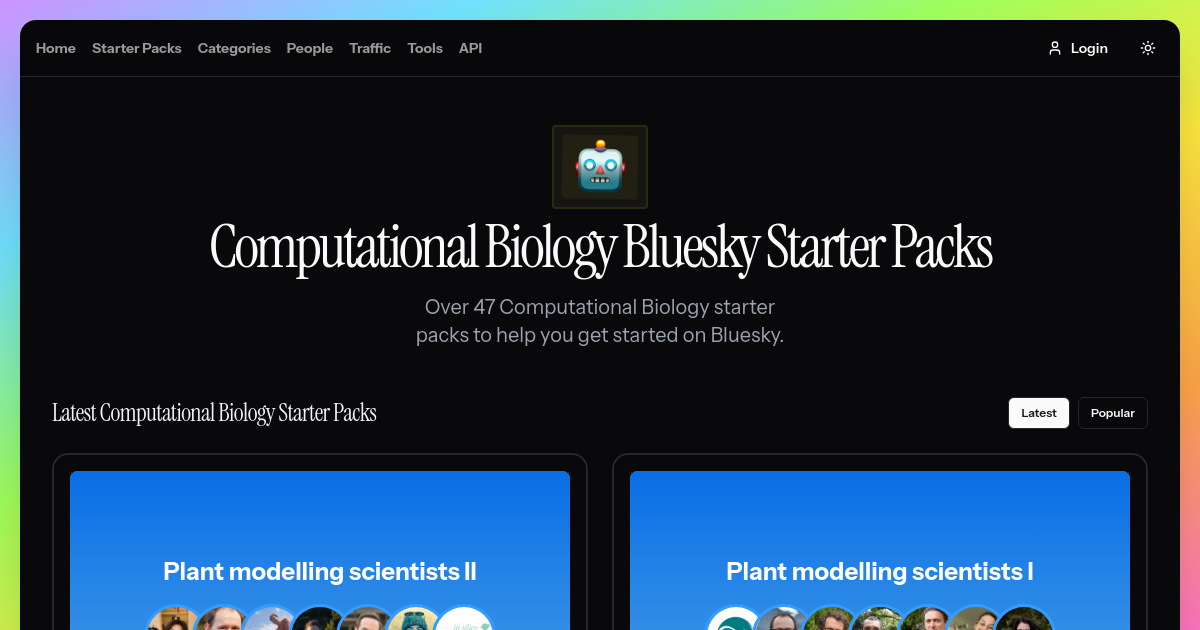 Computational Biology Bluesky Starter Packs [46+ Lists • Jun 2025]