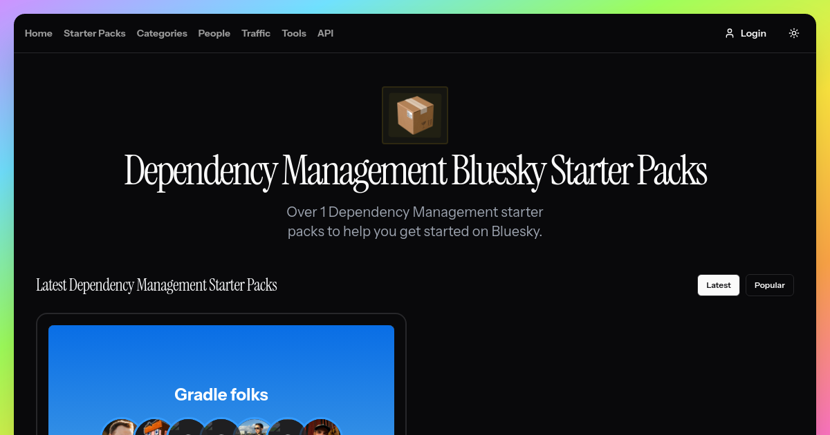 Dependency Management Bluesky Starter Packs [1+ Lists • Mar 2025]