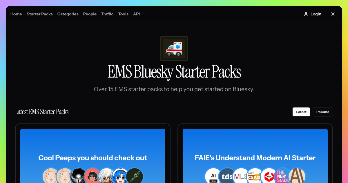 EMS Bluesky Starter Packs [15+ Lists • Oct 2025]