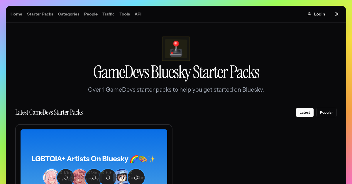 GameDevs Bluesky Starter Packs [1+ Lists • Jun 2025]