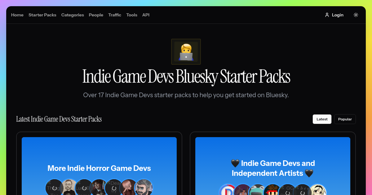 Indie Game Devs Bluesky Starter Packs [17+ Lists • Jun 2025]