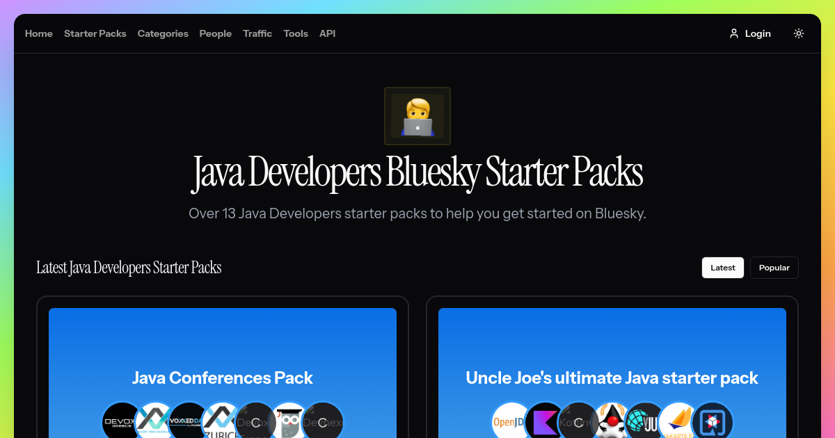 Java Developers Bluesky Starter Packs [13+ Lists • Jun 2025]