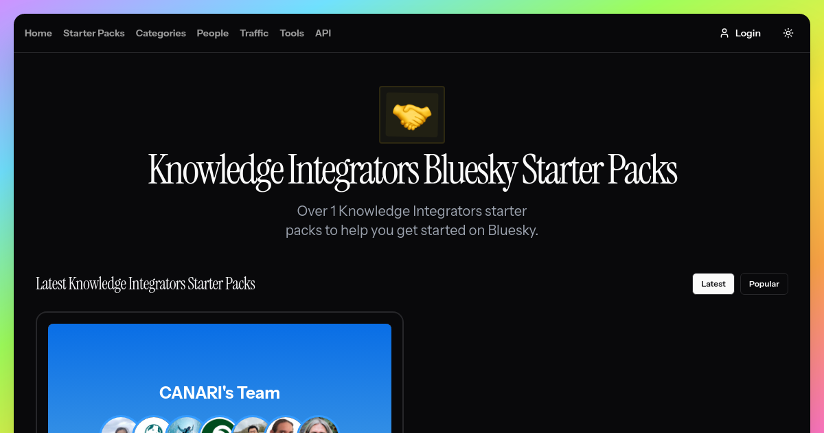 Knowledge Integrators Bluesky Starter Packs [1+ Lists • Jun 2025]