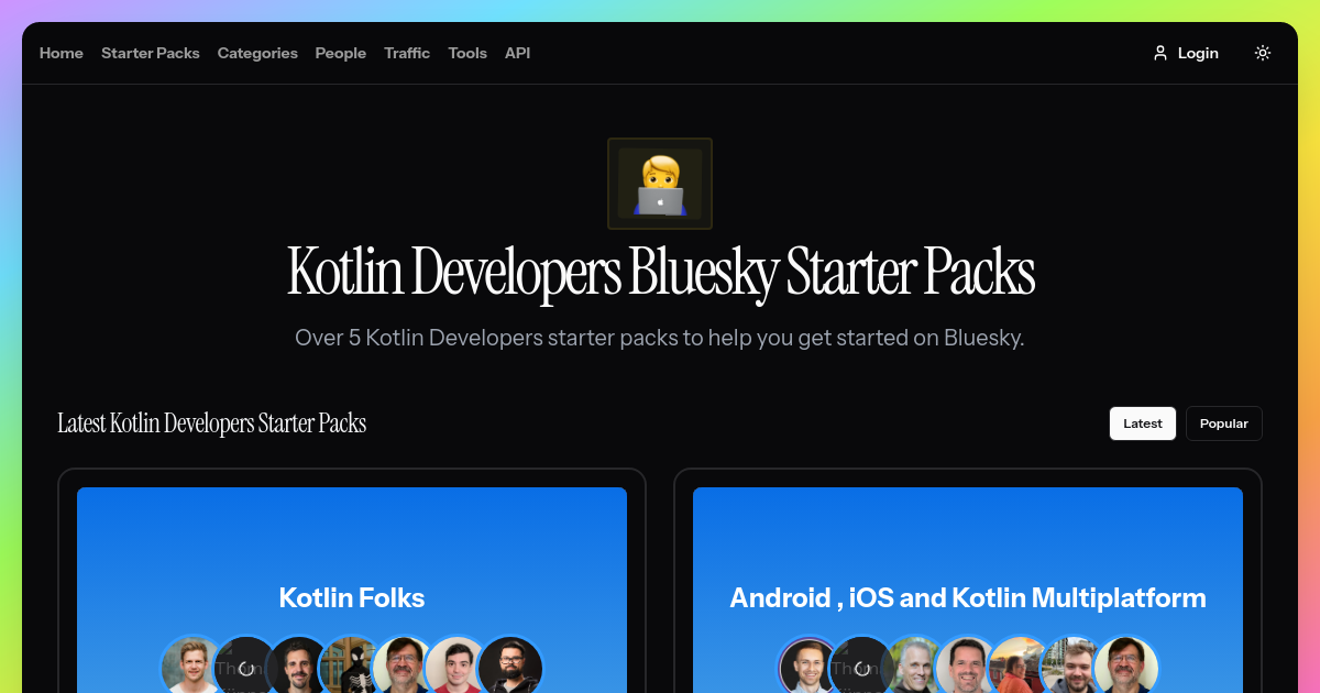 Kotlin Developers Bluesky Starter Packs [5+ Lists • Apr 2025]