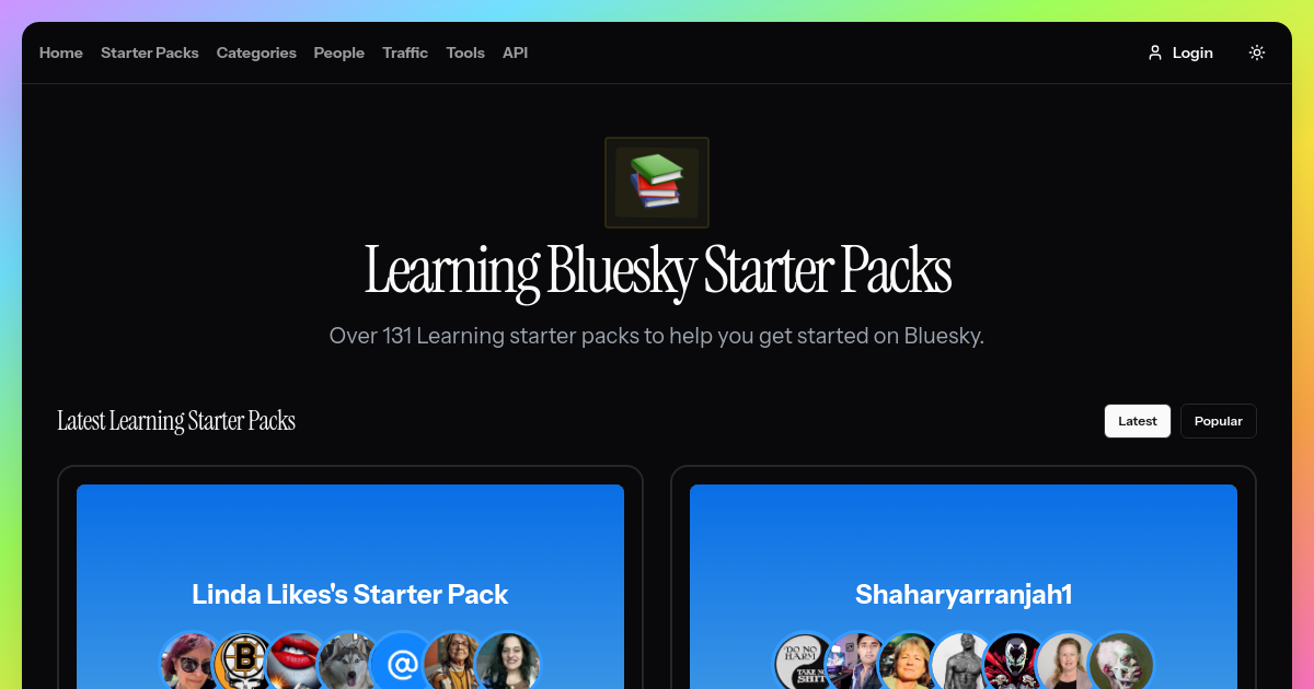 Learning Bluesky Starter Packs [129+ Lists • Oct 2025]