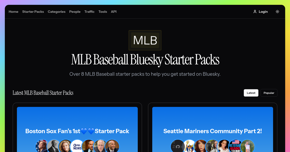 MLB Baseball Bluesky Starter Packs [8+ Lists • May 2025]