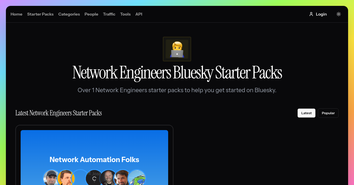 Network Engineers Bluesky Starter Packs [1+ Lists • Dec 2024]