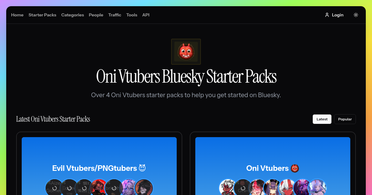 Oni Vtubers Bluesky Starter Packs [4+ Lists • Feb 2025]