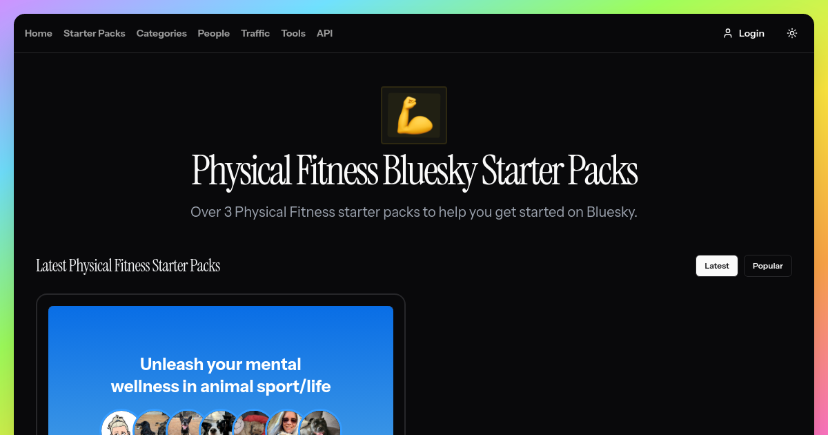 Physical Fitness Bluesky Starter Packs [3+ Lists • May 2025]