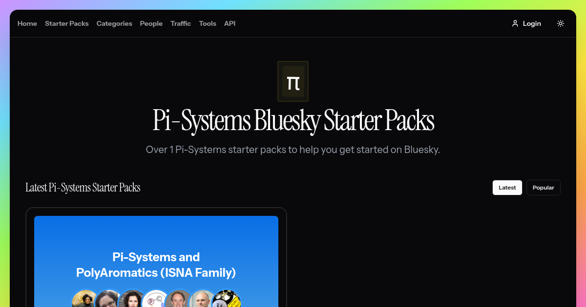 Pi-Systems Bluesky Starter Packs [1+ Lists • Sep 2025]