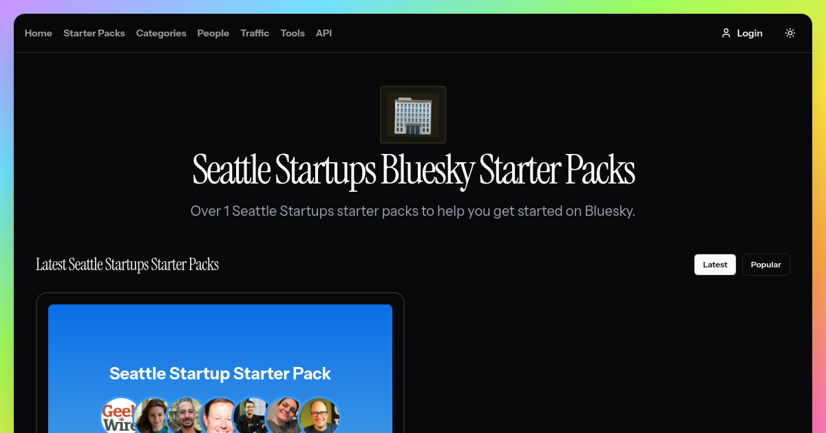 Seattle Startups Bluesky Starter Packs [1+ Lists • May 2025]