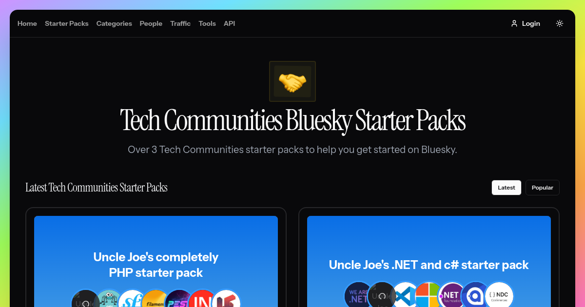 Tech Communities Bluesky Starter Packs [3+ Lists • Jul 2025]