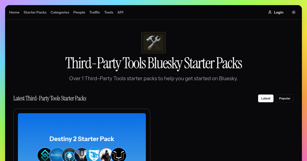 Third-Party Tools Bluesky Starter Packs [1+ Lists • Dec 2024]