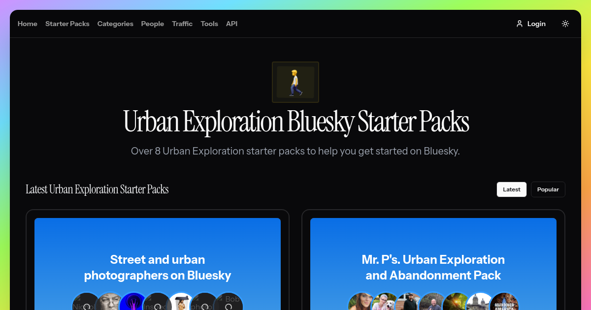 Urban Exploration Bluesky Starter Packs [8+ Lists • Oct 2025]