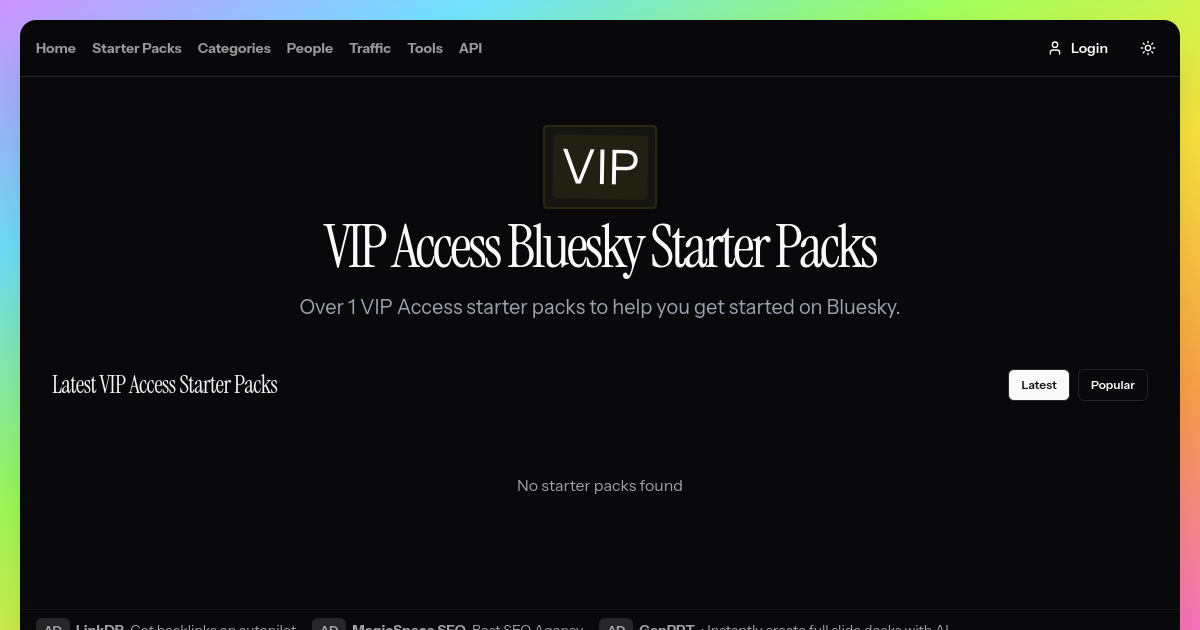 VIP Access Bluesky Starter Packs [1+ Lists • Jan 2025]